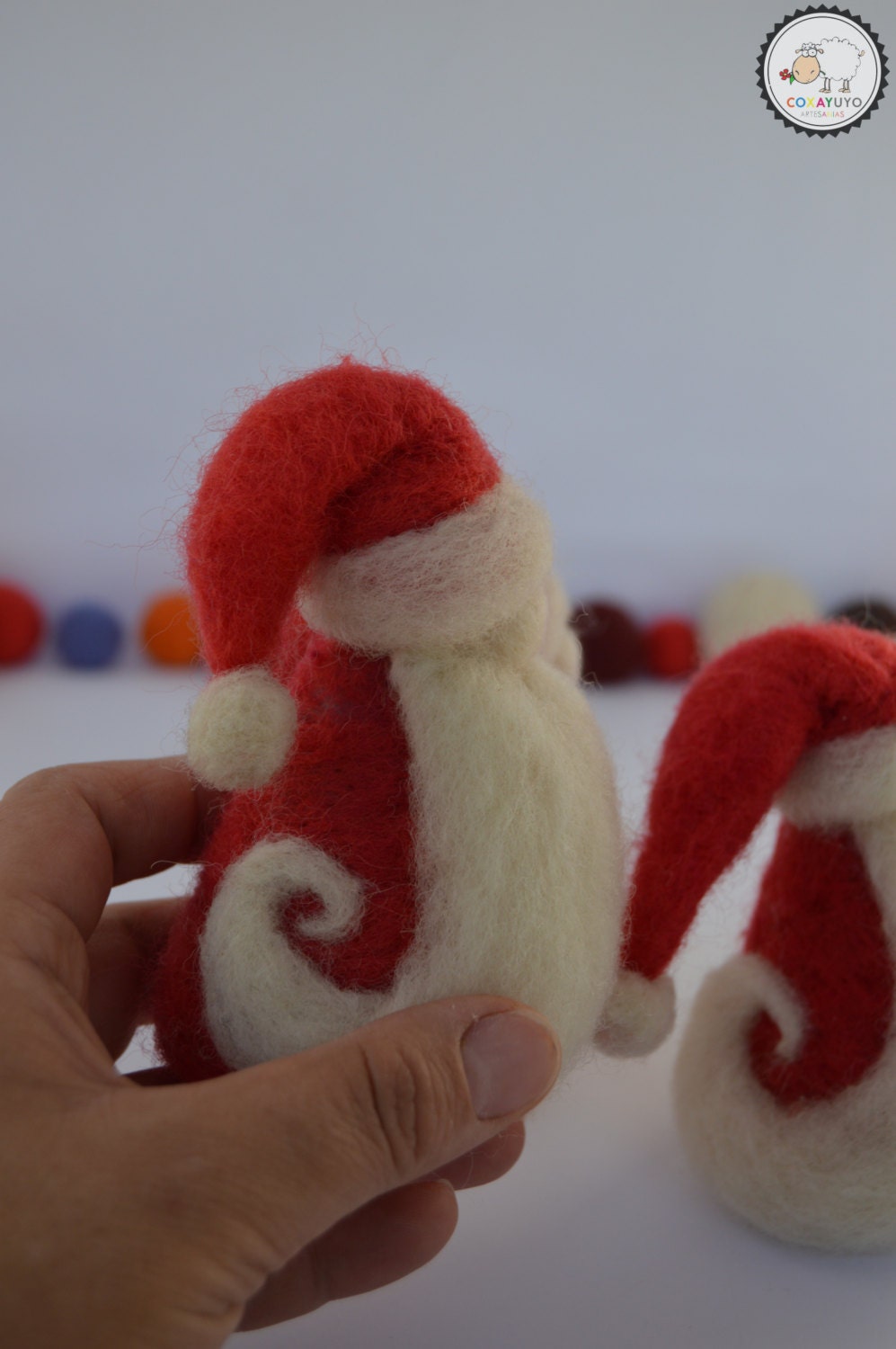 Needle felted Santa Claus Felted Santa Christmas needle