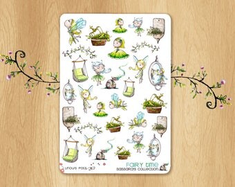 Fairy stickers | Etsy