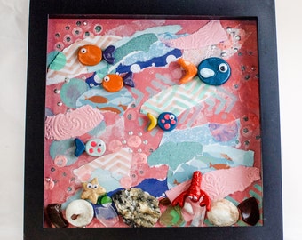 Seashell shadow box | Etsy