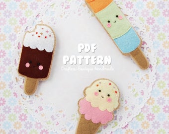 Felt ice cream | Etsy