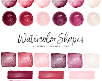 Watercolor circles | Etsy