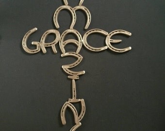 Horseshoe cross | Etsy