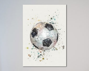 Soccer watercolor | Etsy