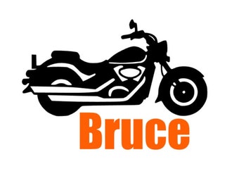 Motorcycle decal | Etsy