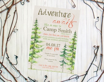 Hiking invitation | Etsy