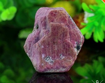 Unique raw corundum related items | Etsy