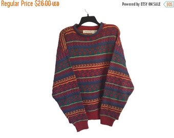 90s colorful sweater | Etsy