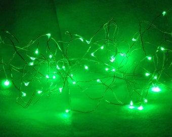 Green fairy lights | Etsy