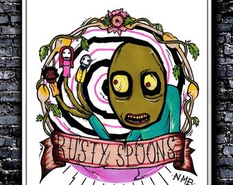 Trio of Salad Fingers finger puppets