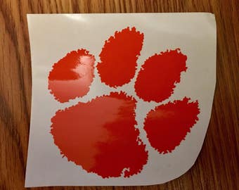 Clemson paw print | Etsy