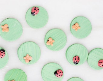 Lady bug cake topper | Etsy