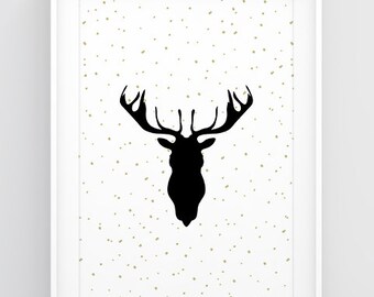 Testa di cervo | Etsy