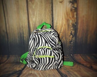 Zebra backpack | Etsy