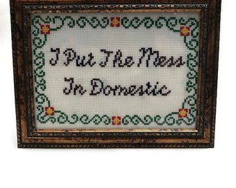 Vulgar cross stitch | Etsy