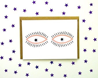 Googly eye card | Etsy