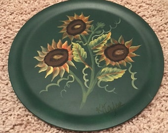 Sunflower plate | Etsy