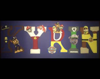Paw patrol letters | Etsy