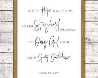 Psalm 91 2 | Etsy