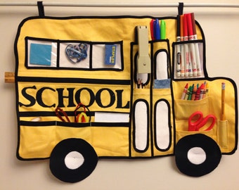 School bus wall art | Etsy