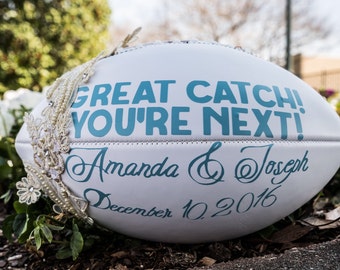 Denver Broncos NFL Handmade Football Wedding Garter Set