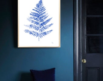 Fern Wall Decal Large Leaf Decals Vinyl Wall Decal Leaves