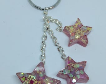 Personalized Gold Star Keychain Engraved Free