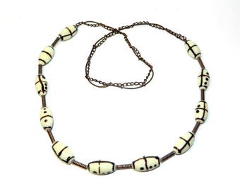 Ceramic necklace | Etsy