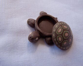 Polymer clay turtle | Etsy
