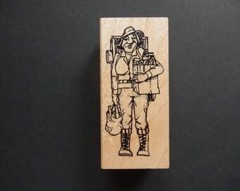 Girl scout stamp | Etsy