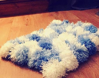 Pom pom rug | Etsy