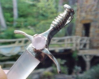 Rose quartz sword | Etsy