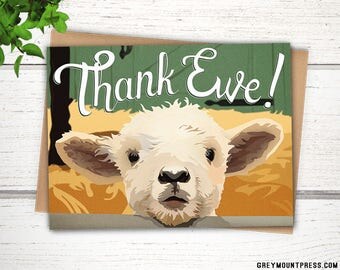 Thank ewe | Etsy