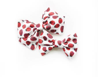 Ladybug hair bow | Etsy