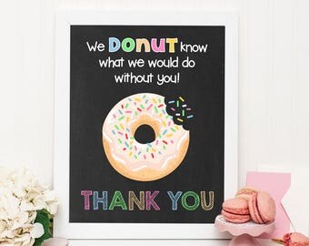 Donut thank you | Etsy