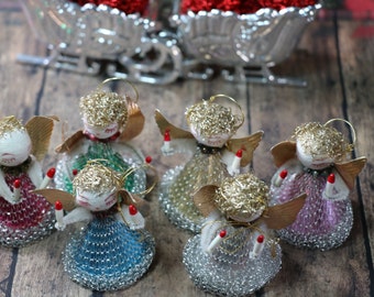 Spun cotton angels | Etsy