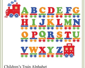 Alphabet train | Etsy