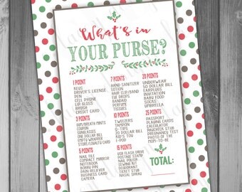 Pink Elephant Whats in Your Purse Shower Game Whats In Your