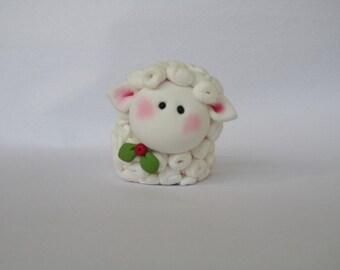 Polymer clay sheep | Etsy