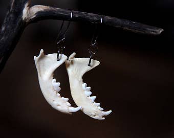 Bone earrings | Etsy