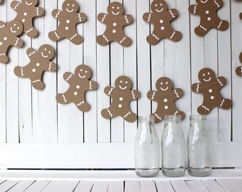 Gingerbread garland | Etsy