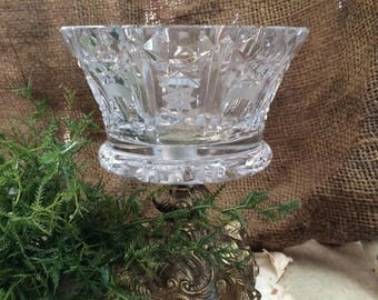 Cut glass compote | Etsy
