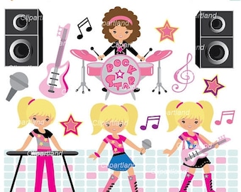 Rock star clipart | Etsy