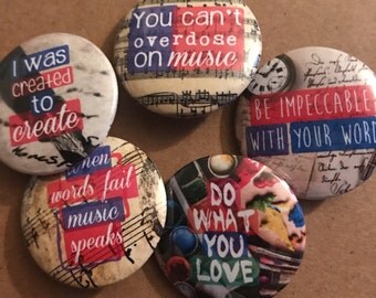 Music buttons | Etsy