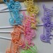 6 Wedding Church Pew Clips Pew Bow Hangers Flower hangers