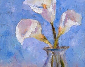 Calla lily painting | Etsy