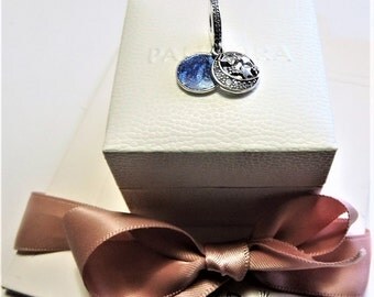 Blue pandora charm | Etsy