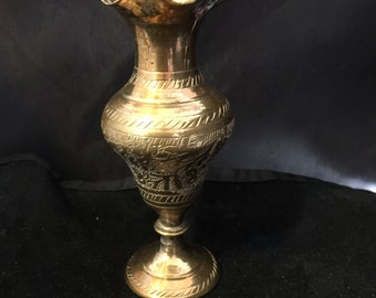 India brass vase | Etsy