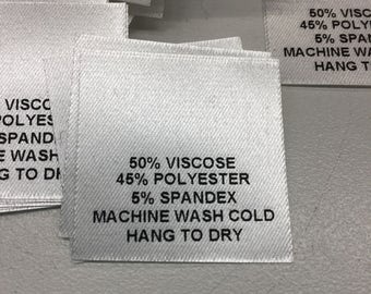 Wash care label | Etsy