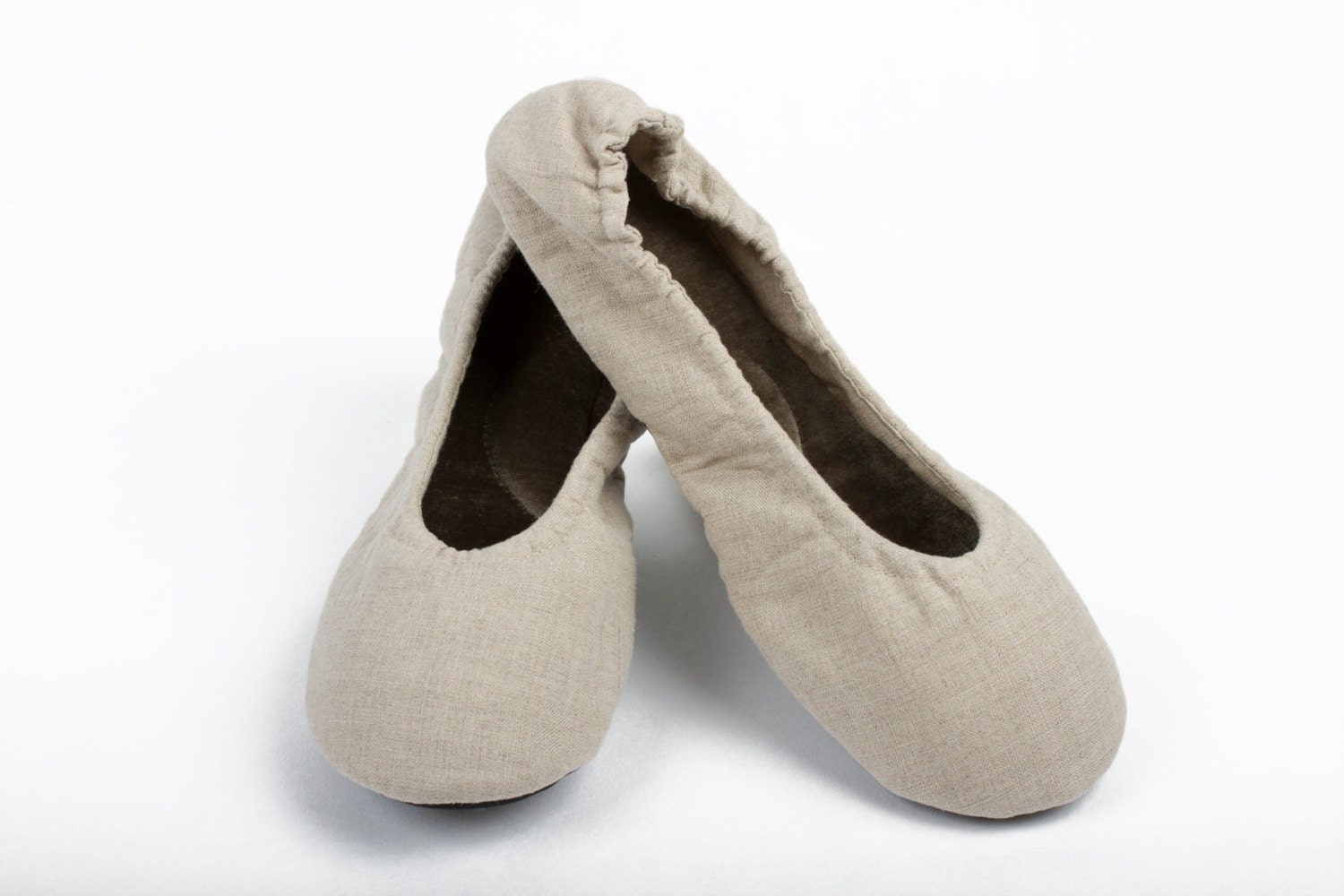 Girls Linen ballet slippers school shoes school slippers