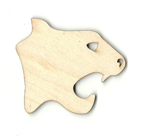 Panther Unfinished Wood Laser Cut Out Shape Craft Supply